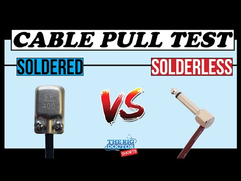 Cable Strength Test // Soldered vs Solderless!