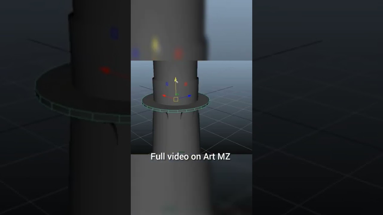 Lighthouse 3D modeling. Autodesk Maya tutorial