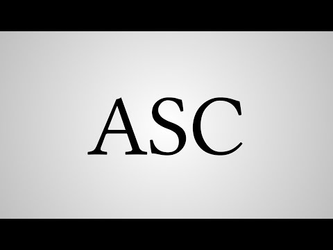 What Does "ASC" Stand For?