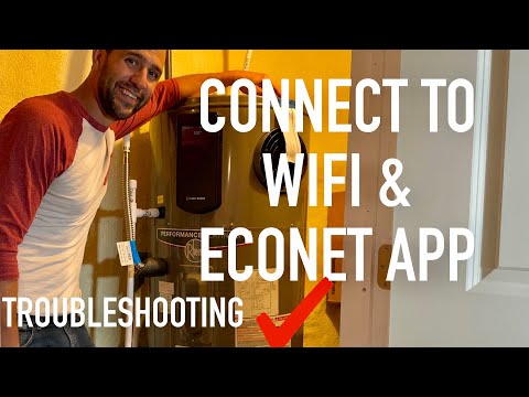 Connect Rheem Hybrid Water Heater to WIFI and ECONET APP & Troubleshooting steps