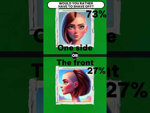 Pick one game: Front, or side of head shaved? Result's here.