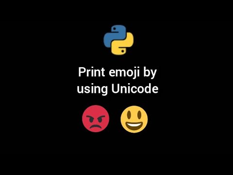 Print emoji by using unicode || Python code to print emoji || #coding #python #emojichallenge