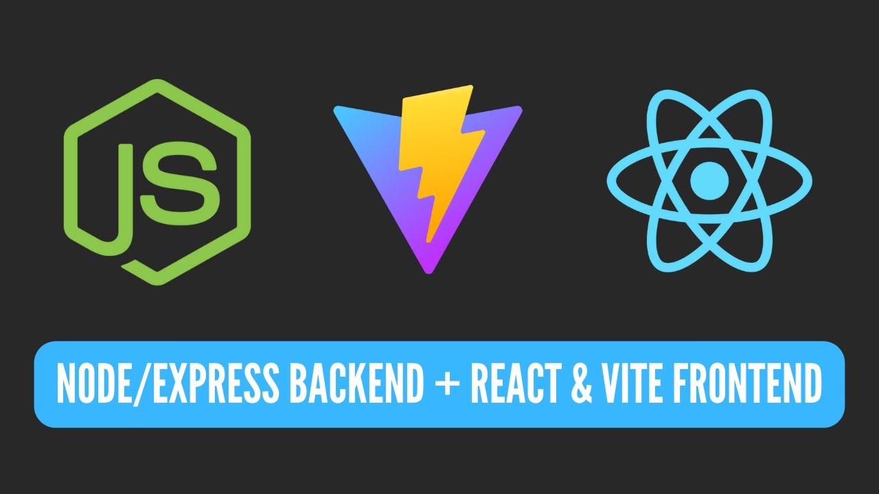How to Create a Express/Node + React Project with Vite | Node Backend + React Frontend
