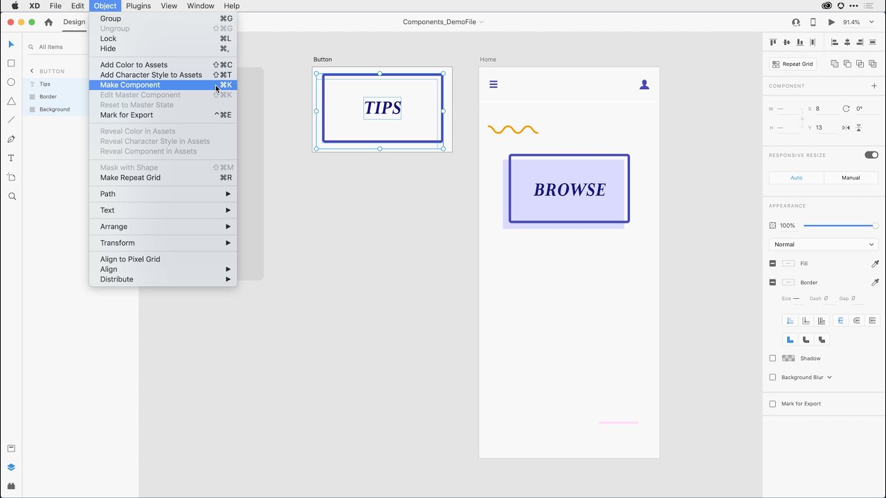 Step 01 Creating components