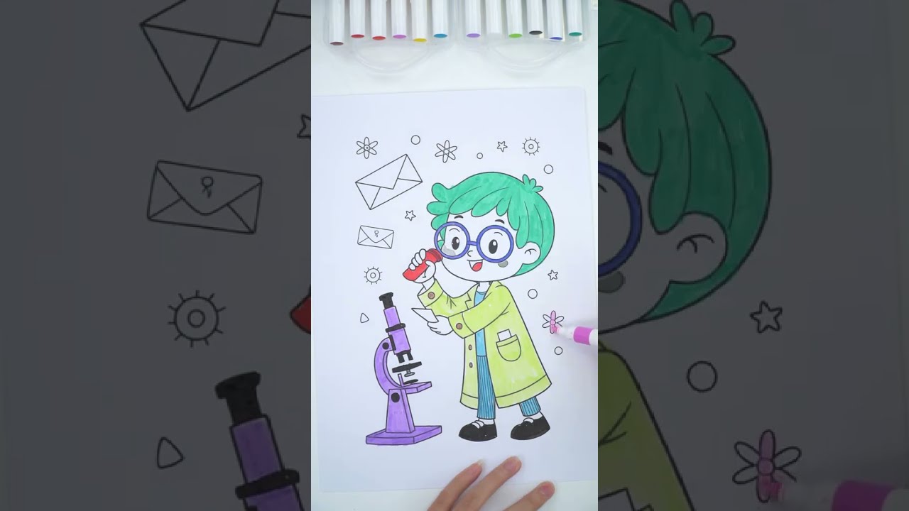 Coloring Different Jobs | Community Helpers Coloring Pages for Kids