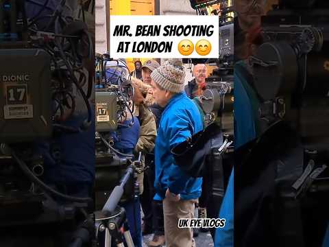 Mr. Bean shooting at Piccadilly circus | London | Rowan Sebastian Atkinson | UK Eye Vlogs