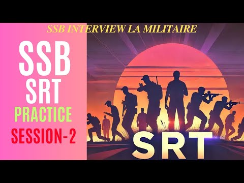 SSB Interview Psychology Test | SRT Practice Exercise 2 | Crack SSB with Confidence