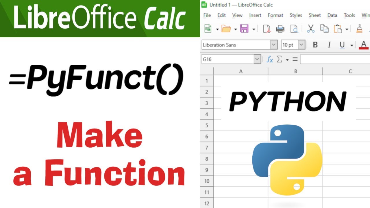 Create a Python function in LibreOffice Calc