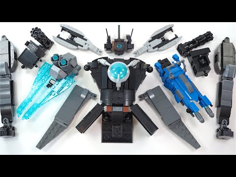 LEGO Skibidi Toilet Multiverse 019 | Upgraded Titan Cameraman Unofficial Lego Set