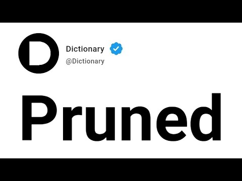 Pruned Meaning In English