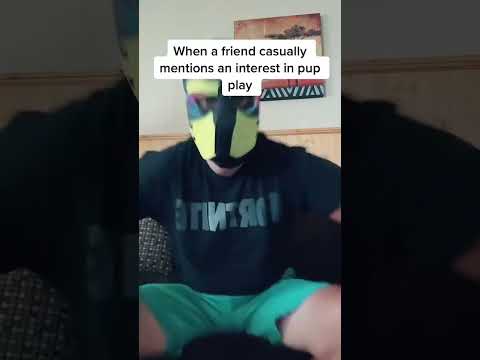 Short: Casually mention pup play and I will be coming over immediately to put my pup hood on you
