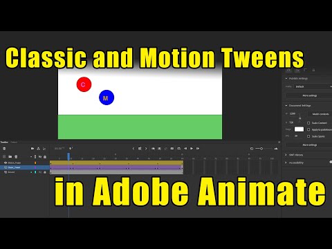 Classic and Motion Tweens in Adobe Animate