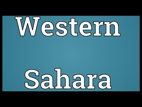 Western Sahara Meaning