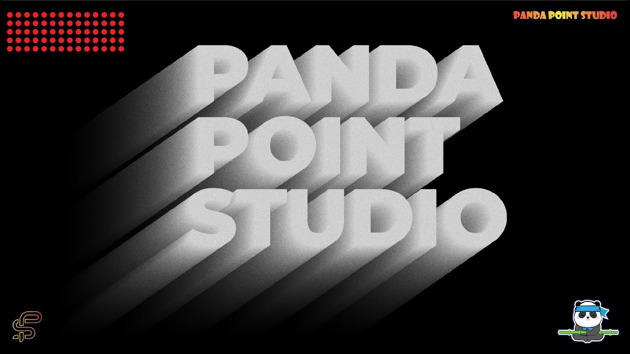 Adobe Illustrator | 3D Gritty Shadow Text Effect || Panda Point Studio
