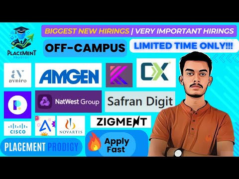Biggest New Hirings | OFF Campus Drive | Cisco, Natwest, Amgen | 2024, 2023 Batch | Tech Jobs