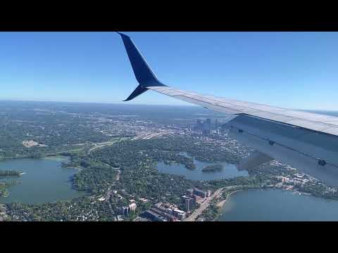 Arrival into Minneapolis aboard Delta Airlines