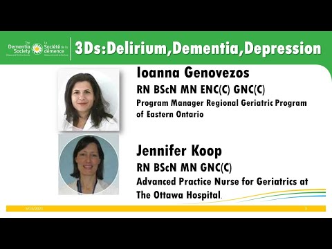 Understanding The 3 Ds: Delirium, Dementia and Depression