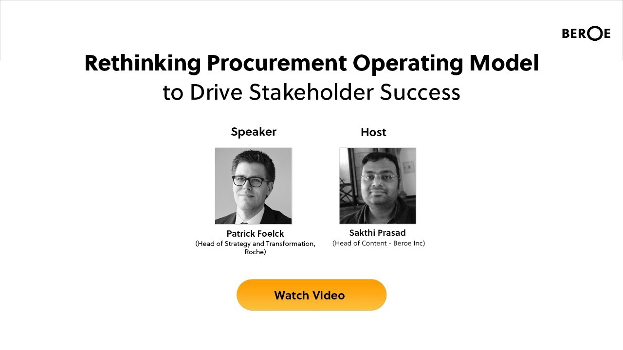 Espresso LiVE: Rethinking Procurement Operating Model to Drive Stakeholder Success