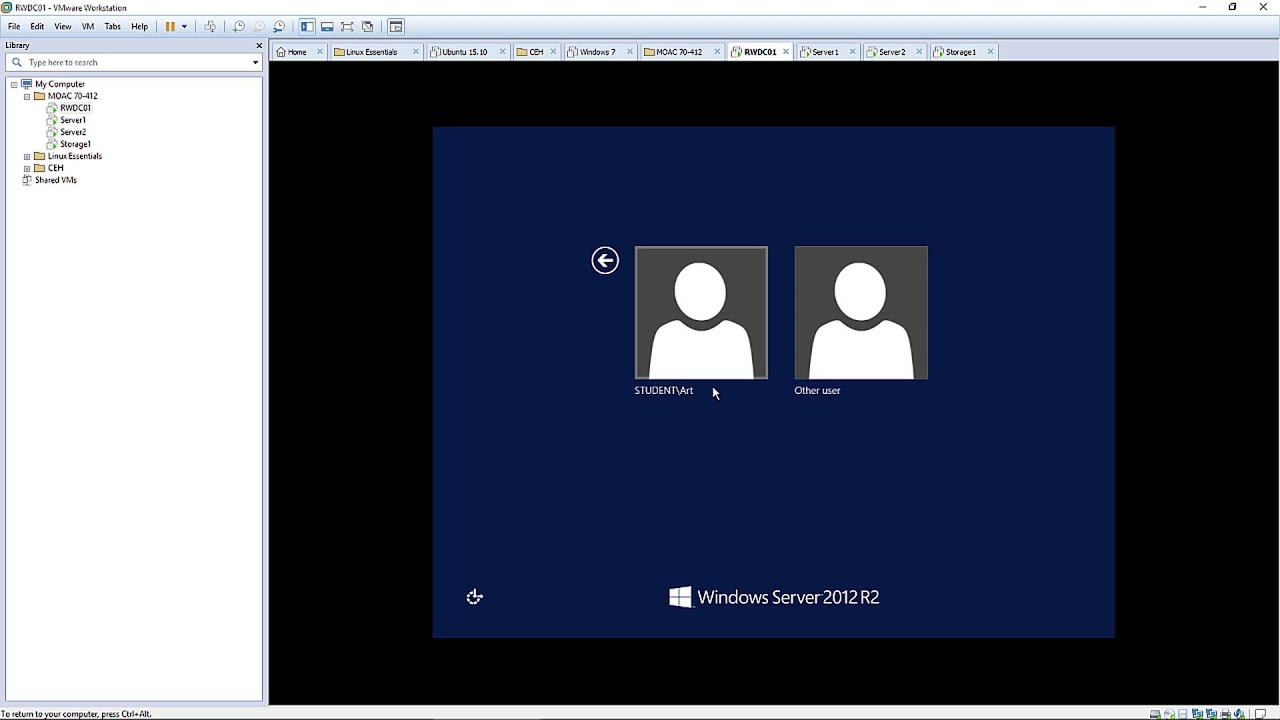 MOAC 70 412 - Lab setup