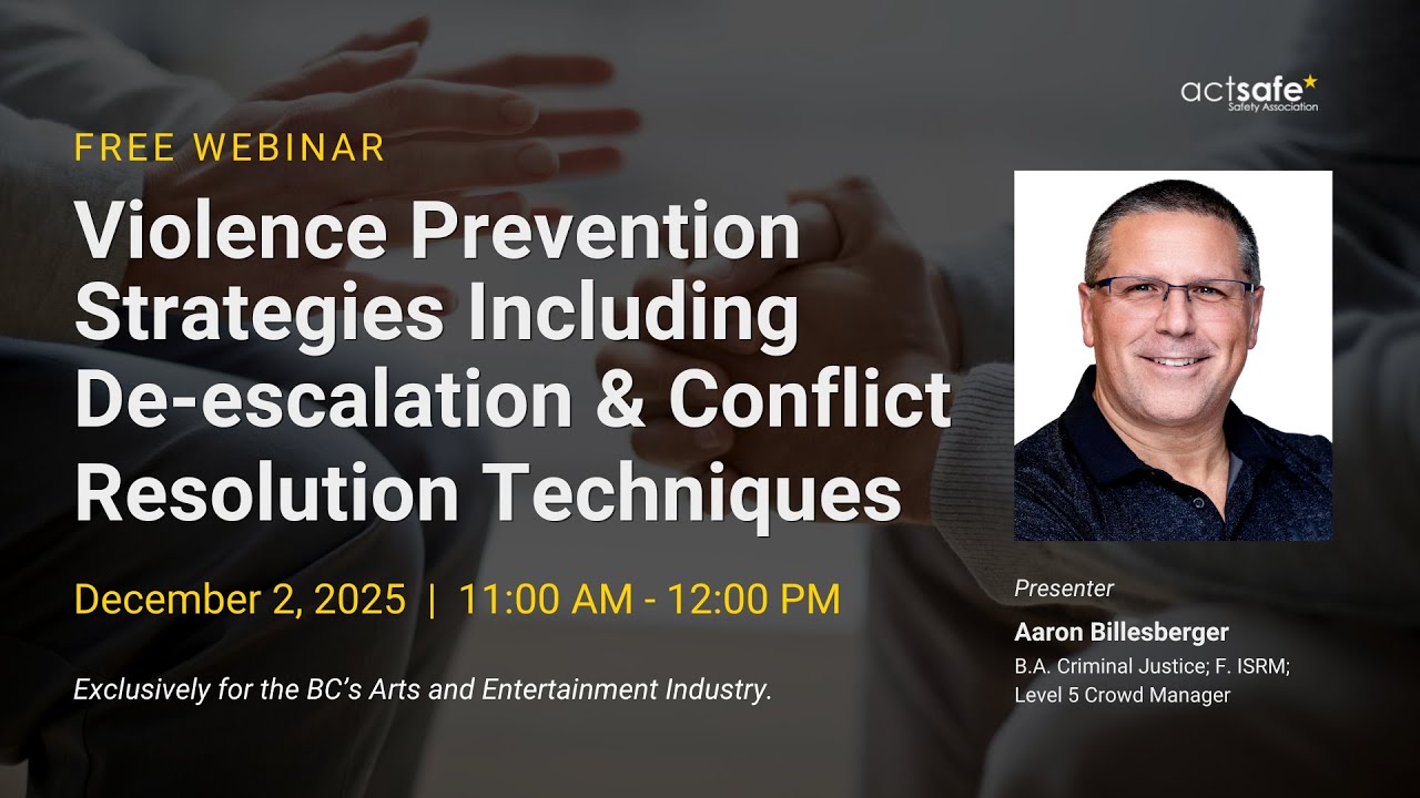 Violence Prevention Strategies Including De-escalation & Conflict Resolution Techniques