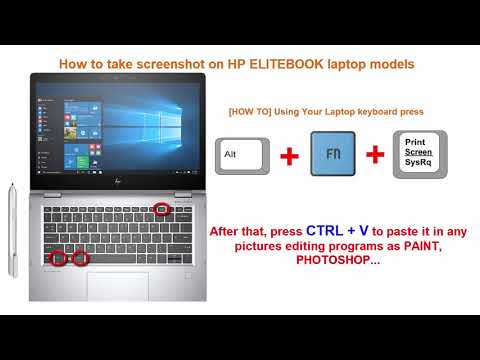 How To Take Screenshot on HP ELITEBOOK Laptop Models (TUTORIAL 2020)