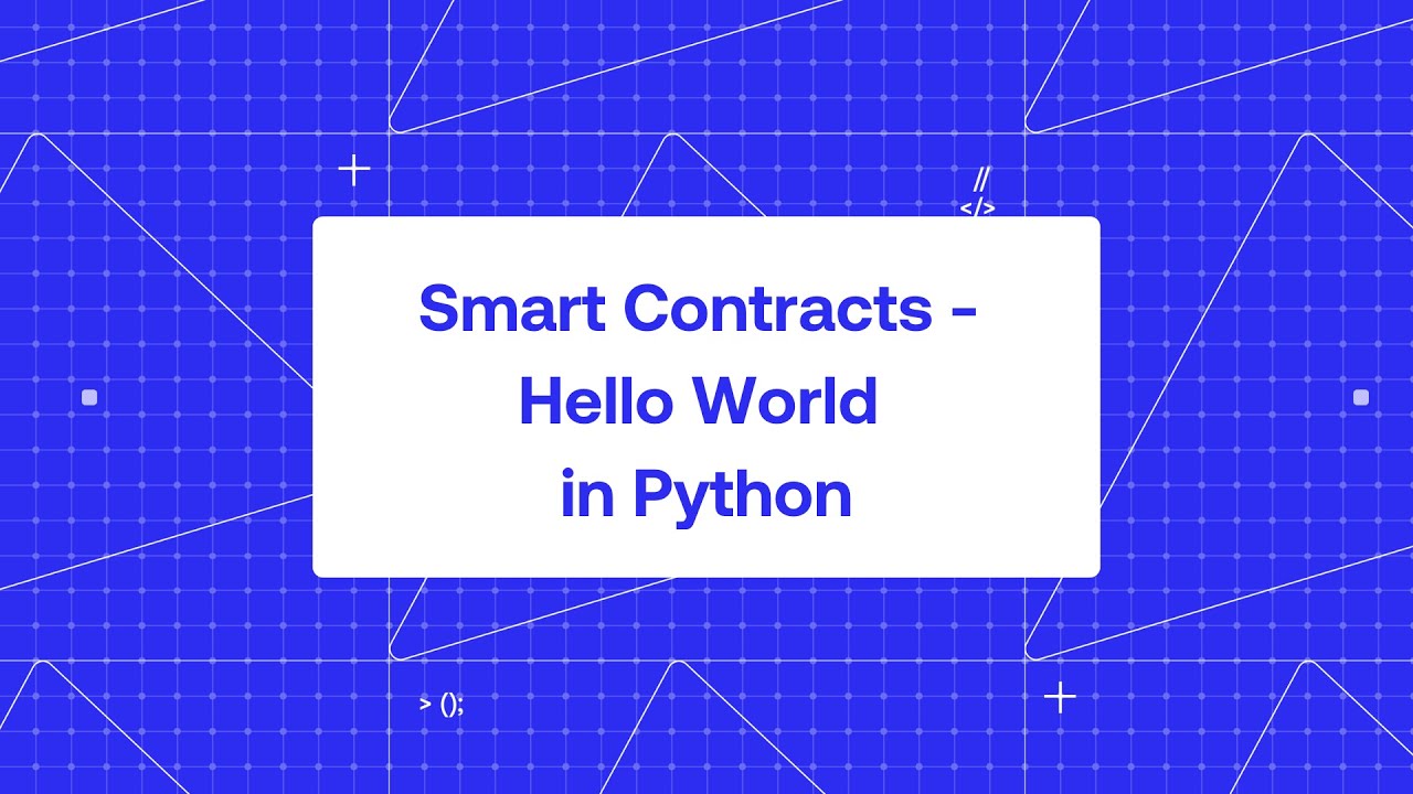 Smart Contracts - Hello World with Algorand Python