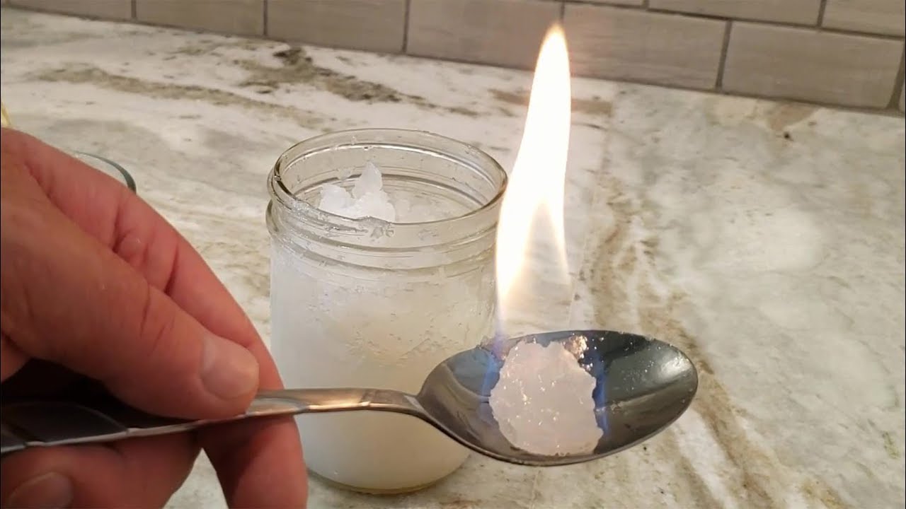Making FIRE JELLY! (Calcium Acetate)