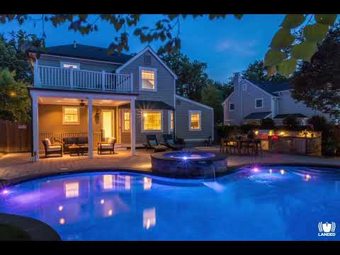 Outdoor Kitchen, Pool & Spa in Alexandria, Virginia