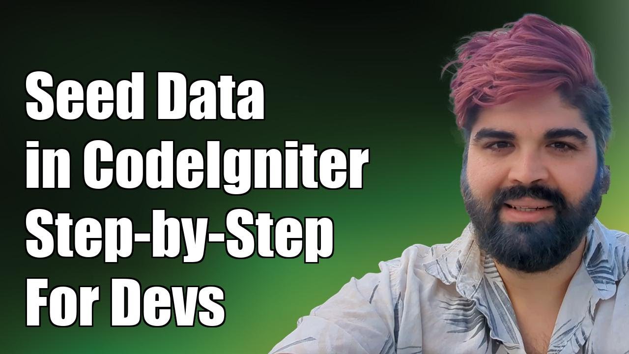 How to Seed Data in CodeIgniter: A Step-by-Step Guide for Developers