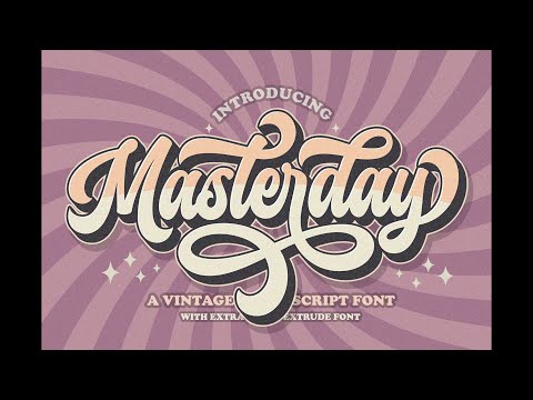 Masterday Vintage Handwritten Script Font