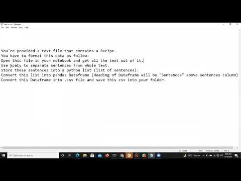 How to convert text into pandas data frame and csv using spacy||NLP||Natural Language processing