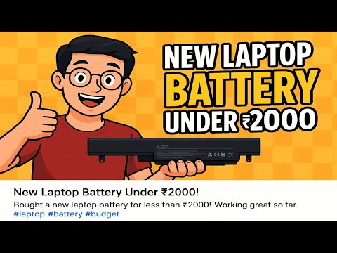I bought new laptop battery under 2K | Laptop battery replacement
