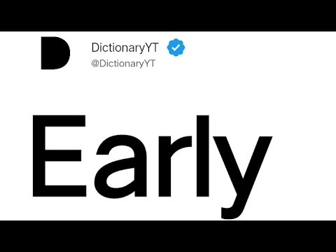 Early Meaning in English