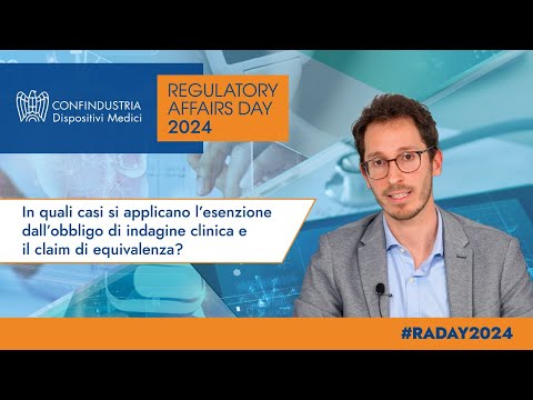 Raday2024, quando si applicano esenzione dall’obbligo di indagine clinica e claim di equivalenza?