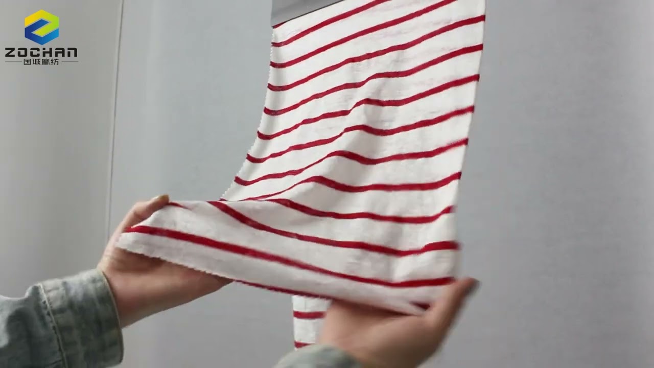Timeless Texture — 100% Linen Stripe Single Fabric Showcase