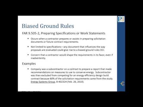 Organizational Conflicts of Interest and Post-Government Employment Restrictions