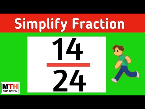 How to simplify the fraction 14/24 | 14/24 Simplified