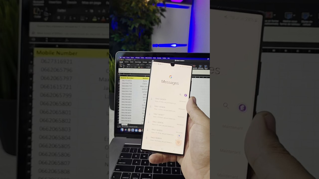 SENDING BULK SMS WITH YOUR CUSTOMERS' NAMES — USING JUST YOUR PHONE