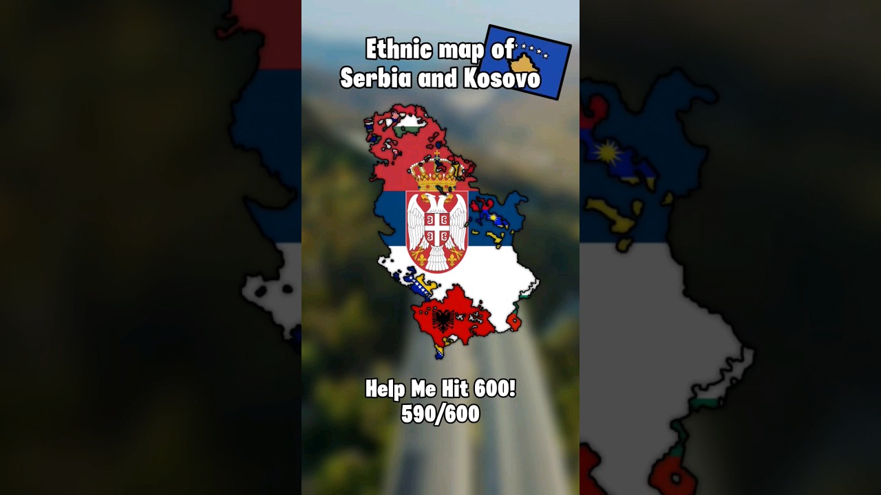 Ethnic map of Serbia and Kosovo🇷🇸🇽🇰 #mapper #europe #serbia #kosovo #map #mapping #geography