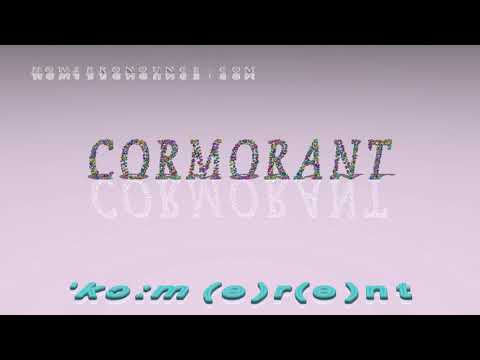cormorant - pronunciation in British English (three voices / accents)