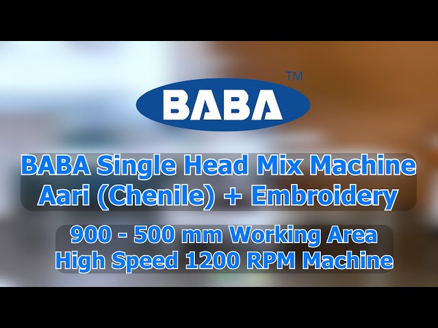 Single Head Embroidery Machine - Baba Single Head High Speed ...