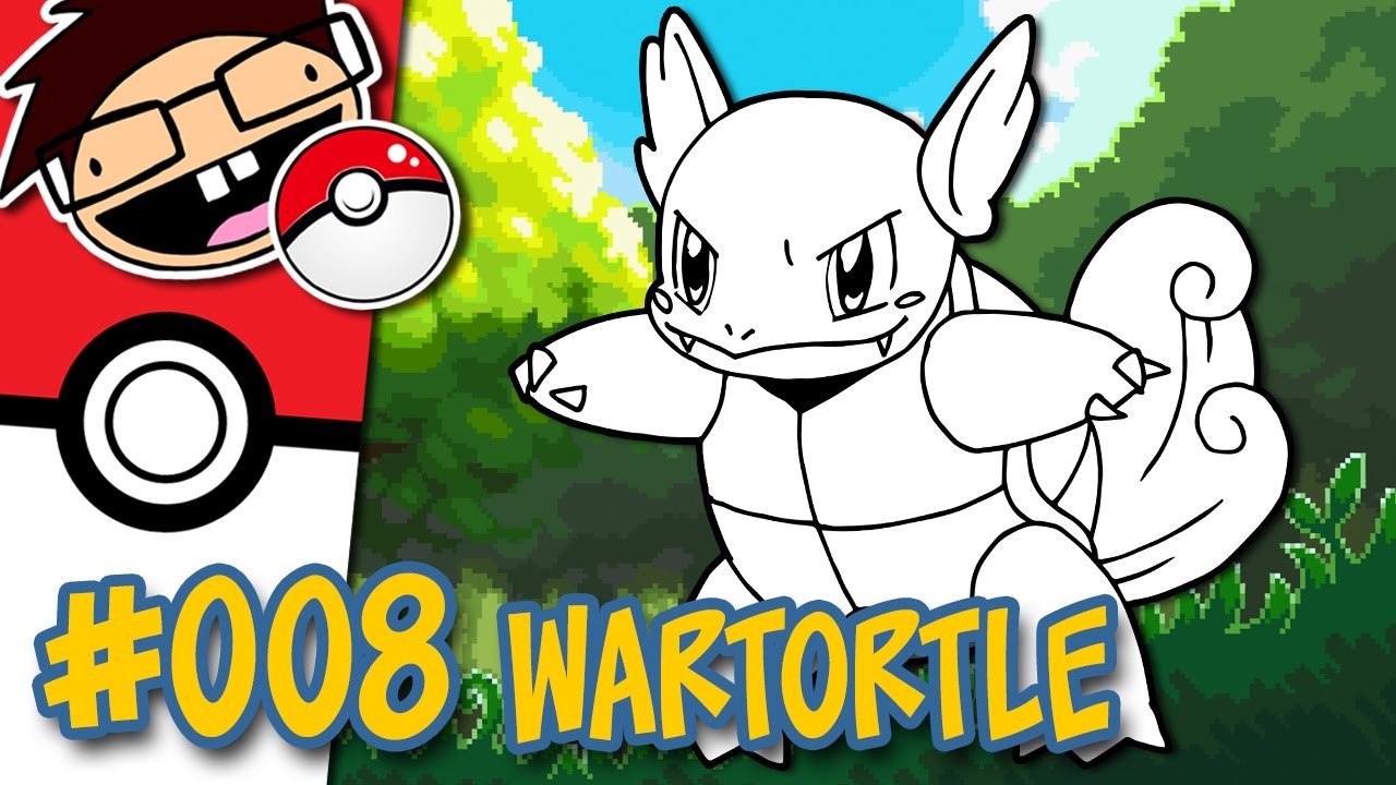 How to Draw #008 WARTORTLE | Narrated Easy Step-by-Step Tutorial | Pokemon Drawing Project