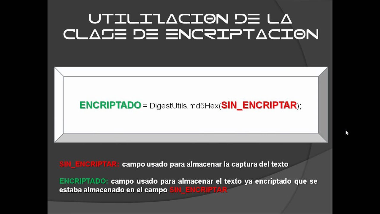 ENCRIPTACION MD5 - JAVA NETBEANS