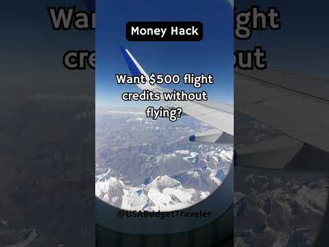 How to Get $500 in Flight Credits Without Even Flying ✈️ #traveltips #flightticket #holidays