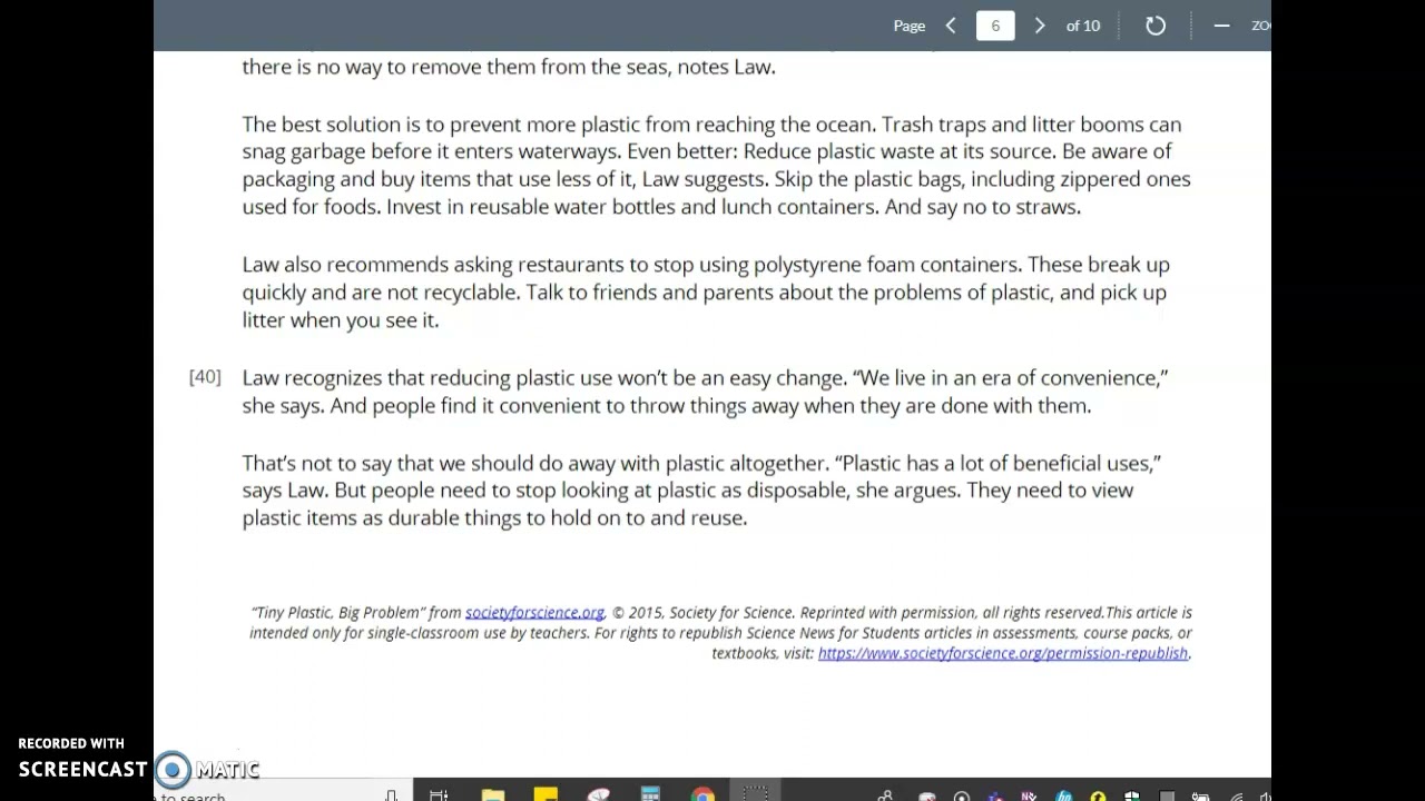 Tiny Plastic - Big Problem Part 2