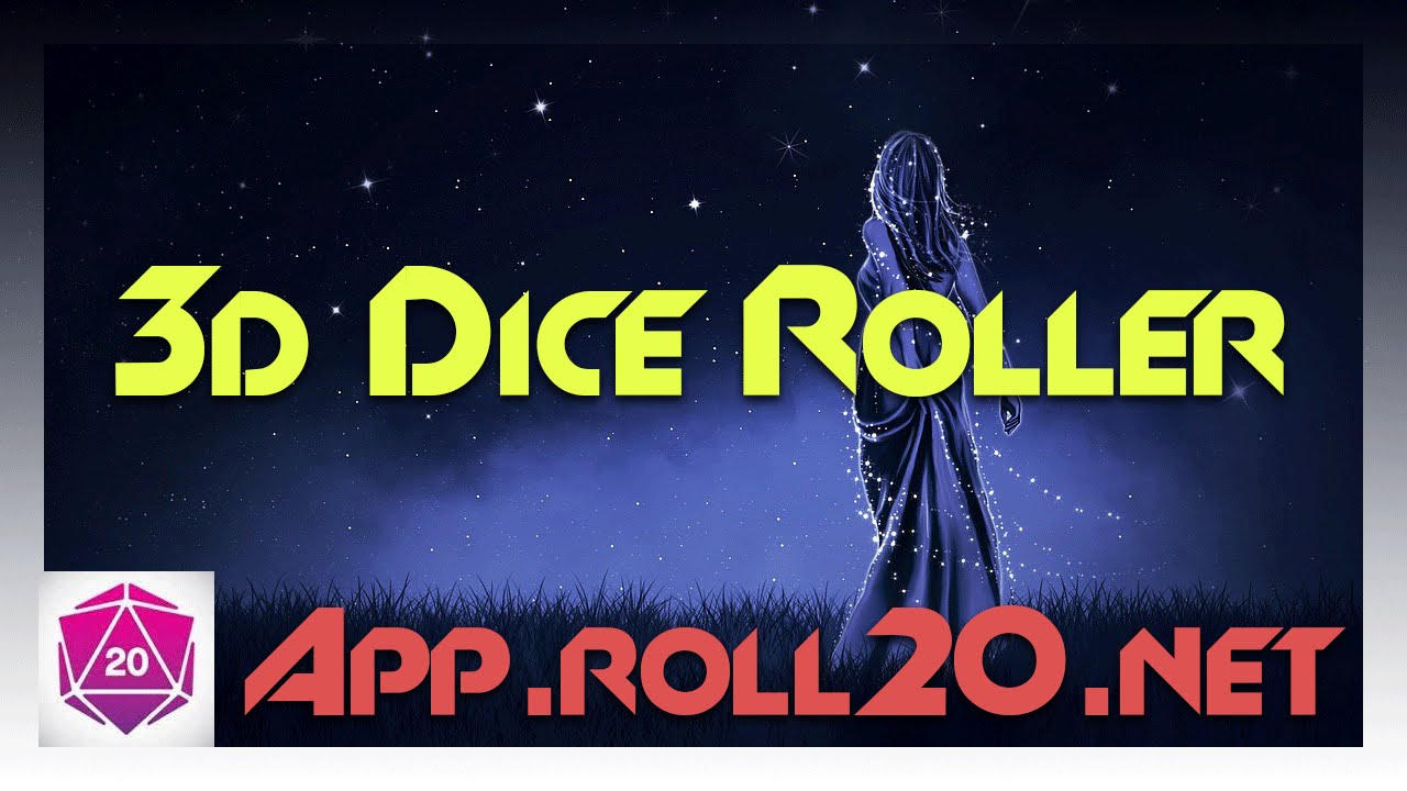 TUTORIAL: 3D Dice Roller - Introduction to Roll20