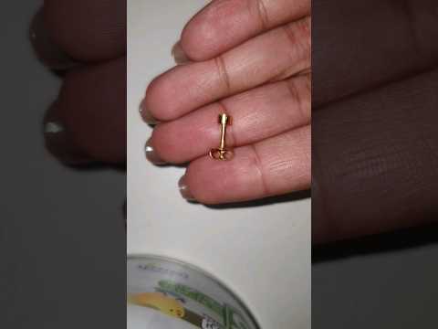 How to remove stuck gun piercing earings easily #earpierced #earpiercings