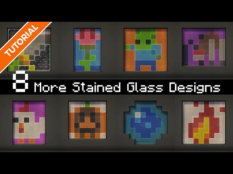 8 More Stained Glass Designs for Minecraft
