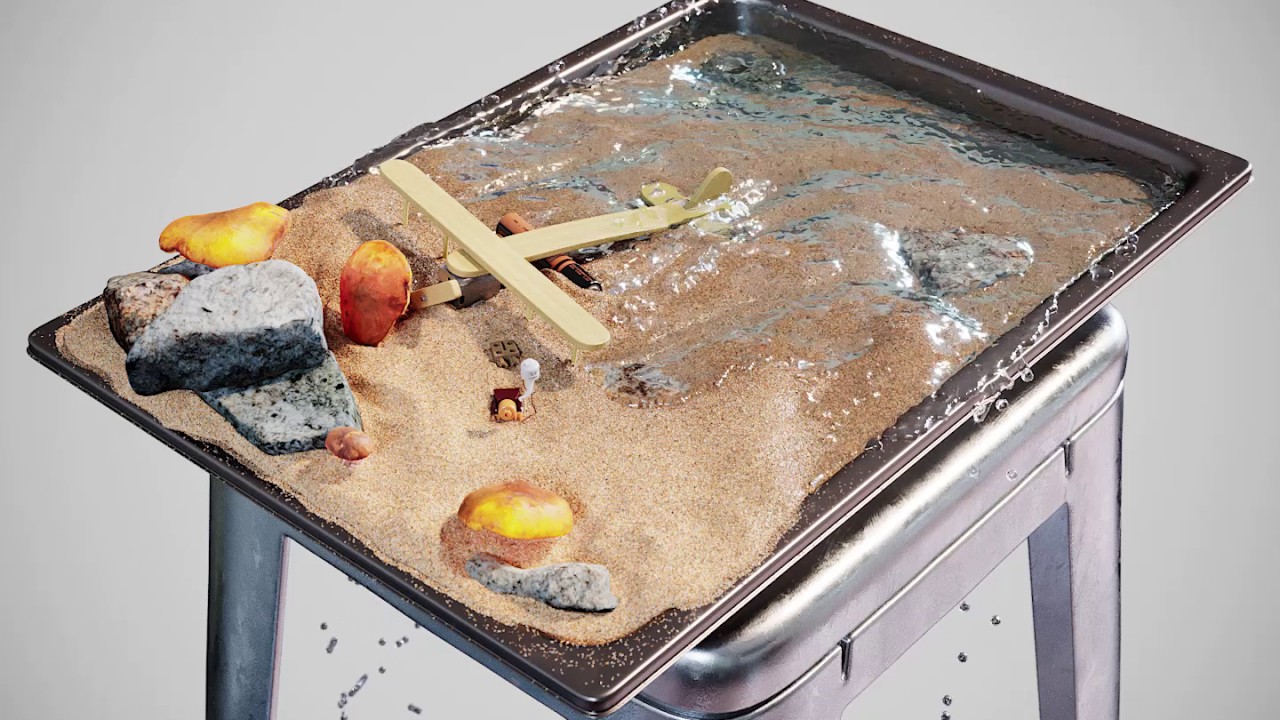 Crash the beach - 3D diorama