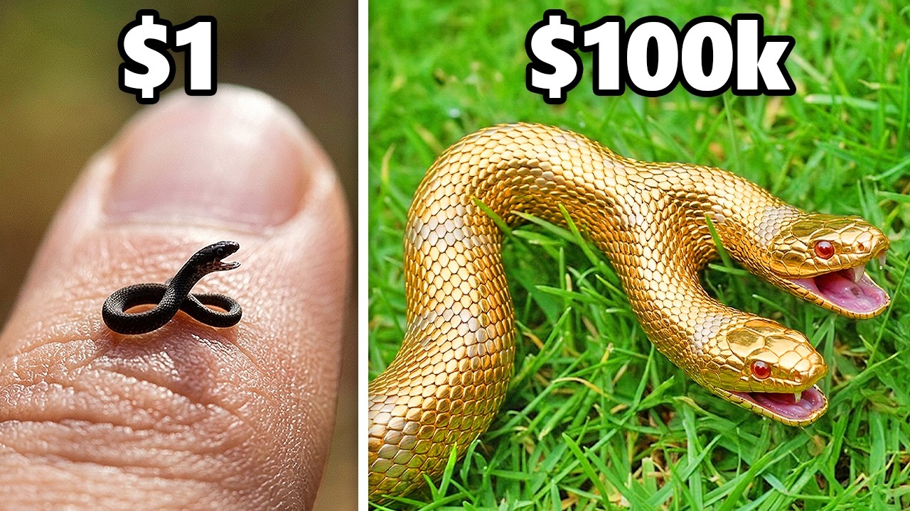$1 vs. $100,000 Pet Snake!